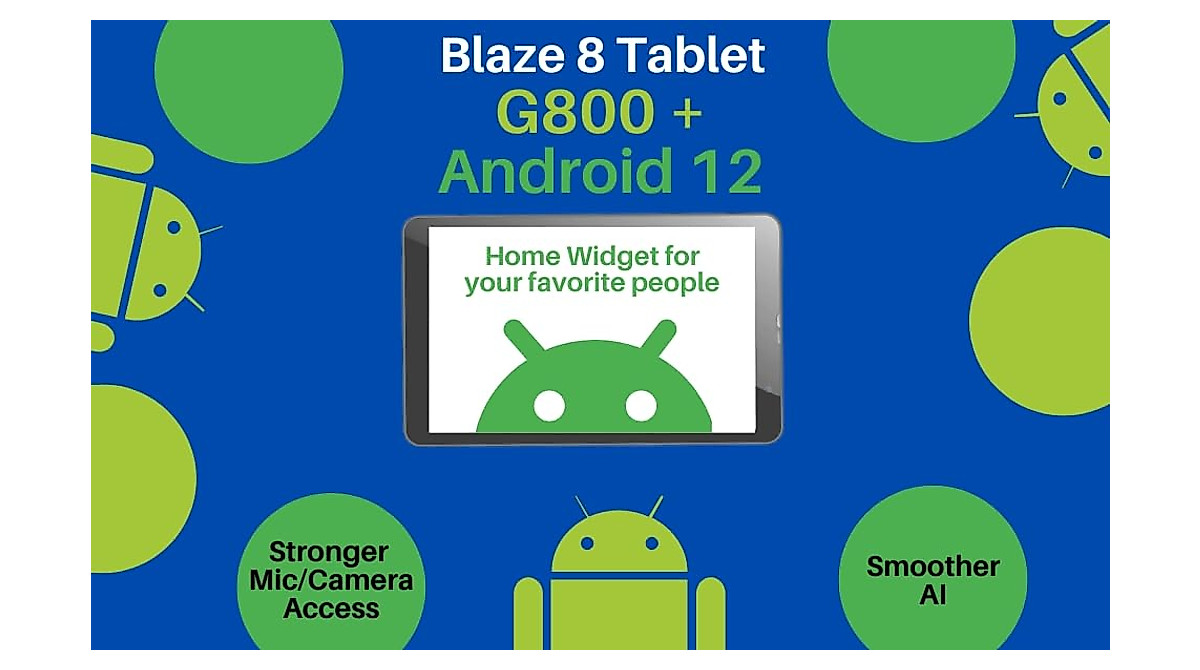 Azpen 8" LTE Tablet | Android 12, 3GB RAM, 32GB Storage