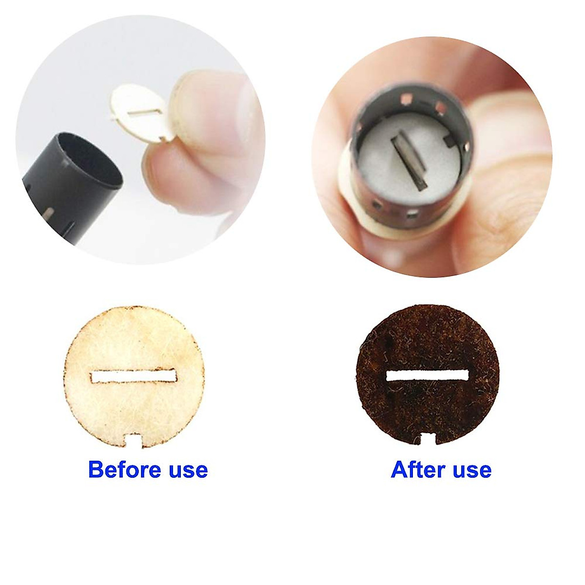 300PCS Cotton Absorption Gaskets and A tweezer for i-q-s Cleaning