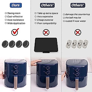 Appliance Slider for Kitchen Appliances,12pcs Self-Adhesive Small Appliance Slider,Kitchen Appliance Sliders for Counter Coffee Maker, Air Fryer, Pressure Cooker, Blender,Coffee Machine,Stand Mixer