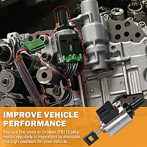 CVT Transmission Step Motor 2.0 2.5 Stepper Motor for 2009-2012 Nissan Altima Rogue SL SV AWD, 2007-2012 Sentra Dodge Caliber 2.5L 2.0L 4 Cylinder CVT Step Motor JF011E RE0F10E F1CJA Valve Body