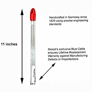 addi FlexiFlips 8 inch (20cm) (Set of 3) US 03 (3.25mm) DPN Double Pointed Knitting Needle Slick & Smooth Finish, Standard Tips, Smooth Joins, Blue Pliable Cord with 10 Colorful Stitch Markers