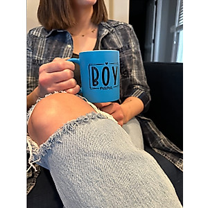#BOYMOM | Boy Mom | 11 OZ Matte Custom Boy Mama Coffee Mug - Mom Mug - New Mom Cup Mother of Boys Wine Tumbler Best Mom Coffee Mug Tumbler