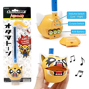 Special Edition Sanrio Otamatone (2 Pc. Set - Aggretsuko Sweet + Rage) - Fun Electronic Musical Toy Instrument by Maywa Denki (Official Licensed) [Includes Song Sheet and English Instructions]