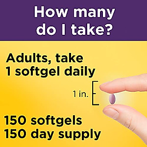 Nature Made Extra Strength Biotin 2500 mcg, Dietary Supplement For Healthy Hair, Skin & Nail Support, 150 Softgels, 150 Day Supply