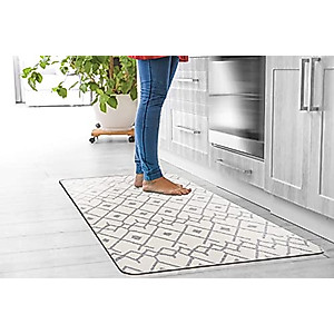 Rugshop Modern Boho Trellis Anti Fatigue Standing Mat 18" x 30" Cream