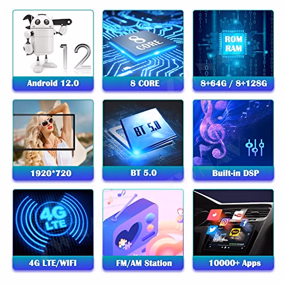 ZWNAV 12.3 inch Android 12 Car Stereo for for Land Rover Range Rover Sport L494 Vouge L405 SE 2010-2016,Plus air Panel,Car GPS Navigation Head Unit, Bluetooth, Carplay,WiFi