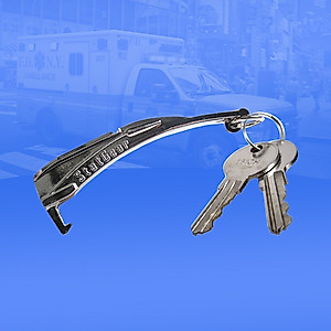 Laryngoscope Keychain Novelty Bottle Opener for CMA, EMS, EMT, Nurses - Pack of 2, Chrome