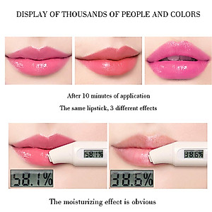 3 Packs Lipstick Set Magic Temperature Changing Colors Lip Gloss Moisturizing And Waterproof Long Lasting Lip Balm