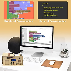 LAFVIN Smart Home IoT Learning kit DIY Electronics STEM Educational Set Support Graphical Programming Compatible with Arduino IDE with Tutorial