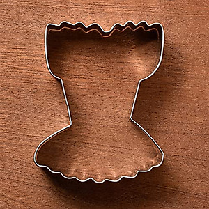 KENIAO Corset Dress/Bathing Suit Cookie Cutter, 3.5", Stainless Steel