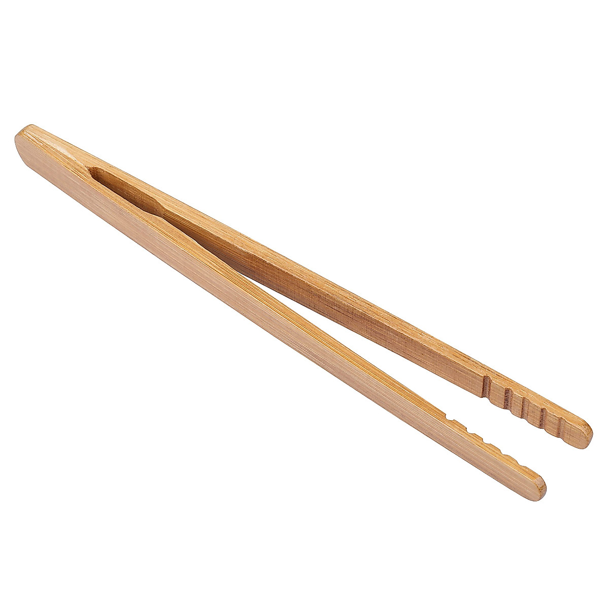 I-MART Toaster Tongs, 7 Inches Bamboo Tongs for Cooking Toast Kitchen (2 Pcs)