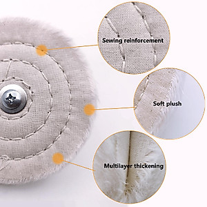 Tworider 11 pcs Buffing Wheel for Drill, Buffing Pad Polishing Wheel Kits, Wheel Shaped Polishing Tool for Metal Aluminum, Stainless Steel, Chrome, Jewelry, Wood, Plastic, Ceramic, Glass, etc