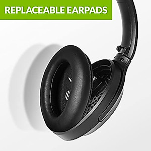 Avantree Aria Line - Wired Over Ear Headphones with Extra-Long Cord for PC & TV Watching with Individual Volume Control & Stereo/Dual Mono Mode