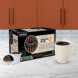 Tully's Coffee Hawaiian Blend Keurig Single-Serve K-Cup Pods, Medium Roast, 72 Count