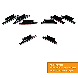 Sametop Helmet Adhesive Sticky Mounts Flat Curved 3M Mount Compatible with GoPro Hero 11, 10, 9, 8, 7, 6, 5, 4, Session, 3+, 3, 2, 1, Hero (2018), Fusion Max Cameras (8 Packs)