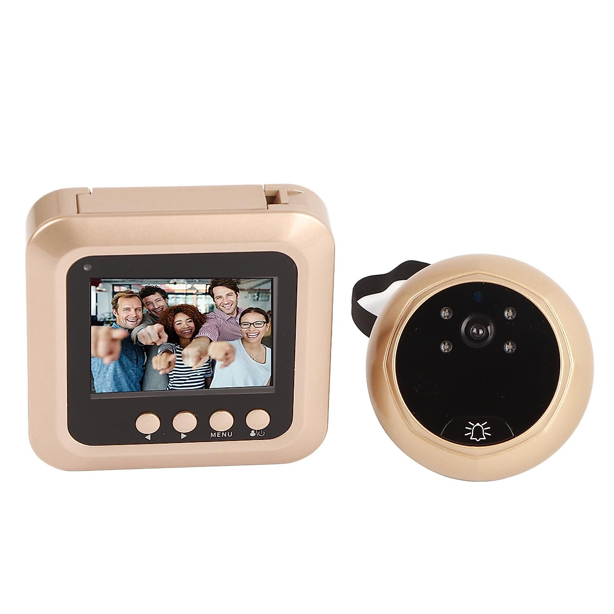 Video Doorbell, Peephole Door Camera Digital Door Viewer, Humanized FIFO Design 160 Degree Wide Angle 2.0MP Pixel for Videotape Home Security Take Photos