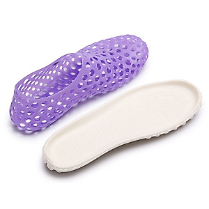 Water Shoes Women Sandals Shower Swim Pool Beach River Shoes Aqua Comfort Garden Clogs New Purple 9 US