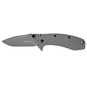 Kershaw XL Cryo II Pocket Knife, 3.25" 8Cr13MoV Steel Titanium-Coated Blade, Assisted Everyday Carry Pocket Knife
