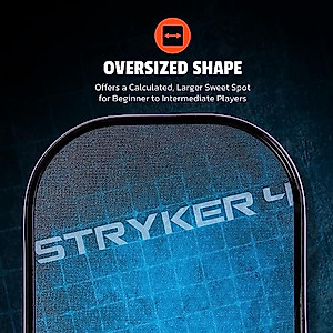 Onix Composite Stryker 4 Pickleball Every Level Oversized Paddle Shape– Blue