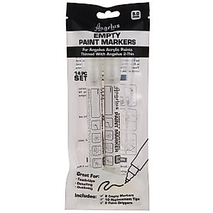 Angelus Empty Paint Marker Set, 3 mm, Clear