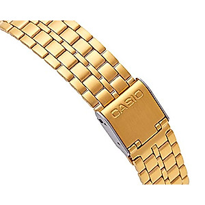 Casio Collection Women's Watch A159WGEA, Black/Gold, 36.8 x 33.2 x 8.2 mm, Bracelet (A159WGEA-1EF)