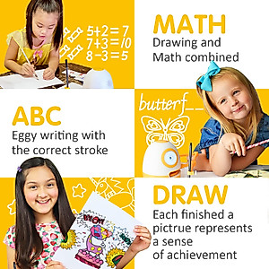 WEDRAW Preschool Learning Educational Toys for 3 4 5 6 7 Year Old Kids, Interactive Talking Robot-Sight Words Math Drawing, Kindergarten Learning Activities Games STEM Toy Gift for Girls Boys 3-7