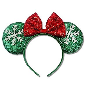 Needzo Christmas Headbands, Festive Holiday Hair Accessory for Women or Girls, One Size Fits Most (Mouse Ears)