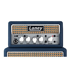 Laney MINISTACK-B-Lion Bluetooth Battery Powered Guitar Amp with Smartphone Interface, Blue (MINISTAK