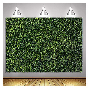 XLL Nature Spring 3D Green Leaves Photography Backdrops Newborn Baby Shower Photo Background Wall Art Wedding Birthday Party Decoration Banner Studio Props Cake Table Booth 8x6ft