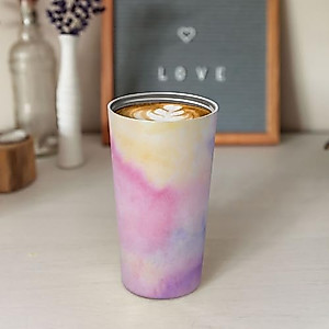 WANGXUEE Rainbow. Print 500ml Stainless Steel Travel Tumbler Double Wall Vacuum Insulated Coffee Mug