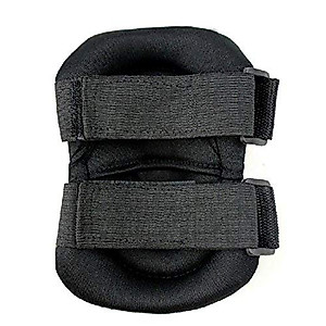 Bargain Crusader Military Tactical Knee Pad Elbow Pad Set Airsoft Knee Elbow Protective Pads Combat Paintball Skate Outdoor Sports Safety Guard Gear (Black)