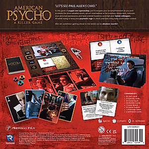 Renegade Game Studios American Psycho: A Killer Game - A Trick Taking Game, Ages 14+, 2-5 Players, 45-60 Min