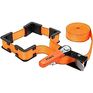 Pony Jorgensen 1215 Adjustable Band Clamp for Woodworking and Framing, 15-Foot Strap, Self-locking Ratcheting Handle