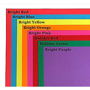 65lb Cover Cardstock Paper - 8.5 x 11 inch - 25 Sheets (Bright Orange)