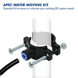 APEC Water Systems Replacement Feed Water Adapter & Drain Saddle Valve For Undersink System (MOVEKIT)