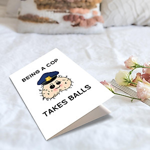 Spercy Funny Police Academy Graduation Card, Police Graduation Card, Police Officer Congratulation Card