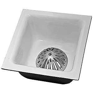 Floor Sink Strainer, Floor Drain Strainer, Heavy Duty Aluminum Dome Drain Cover, Floor Drain Cover for Restaurant, Home, Outdoor Garden, Kitchen, Bar, Buffet or Food Service, 5-1/2" W x 2-1/4"H(1PCS)