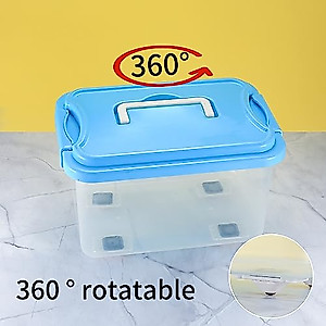 20 Pcs Self Adhesive Caster Wheels, Mini Sticky Swivel Casters Wheels, 360 Degree Rotation Universal Stainless Steel Paste Type Wheel Pulley, for Bins Boxes Small Furniture Trash Can Caster