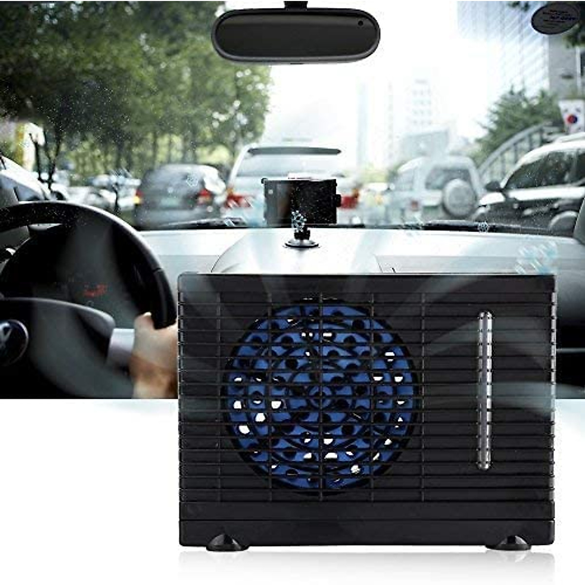 Yosoo Car Truck Air Cooler, Portable 12V Car Truck Air Conditioner Evaporative Water Cooling Air Fan for SUV, RV, Vehicles