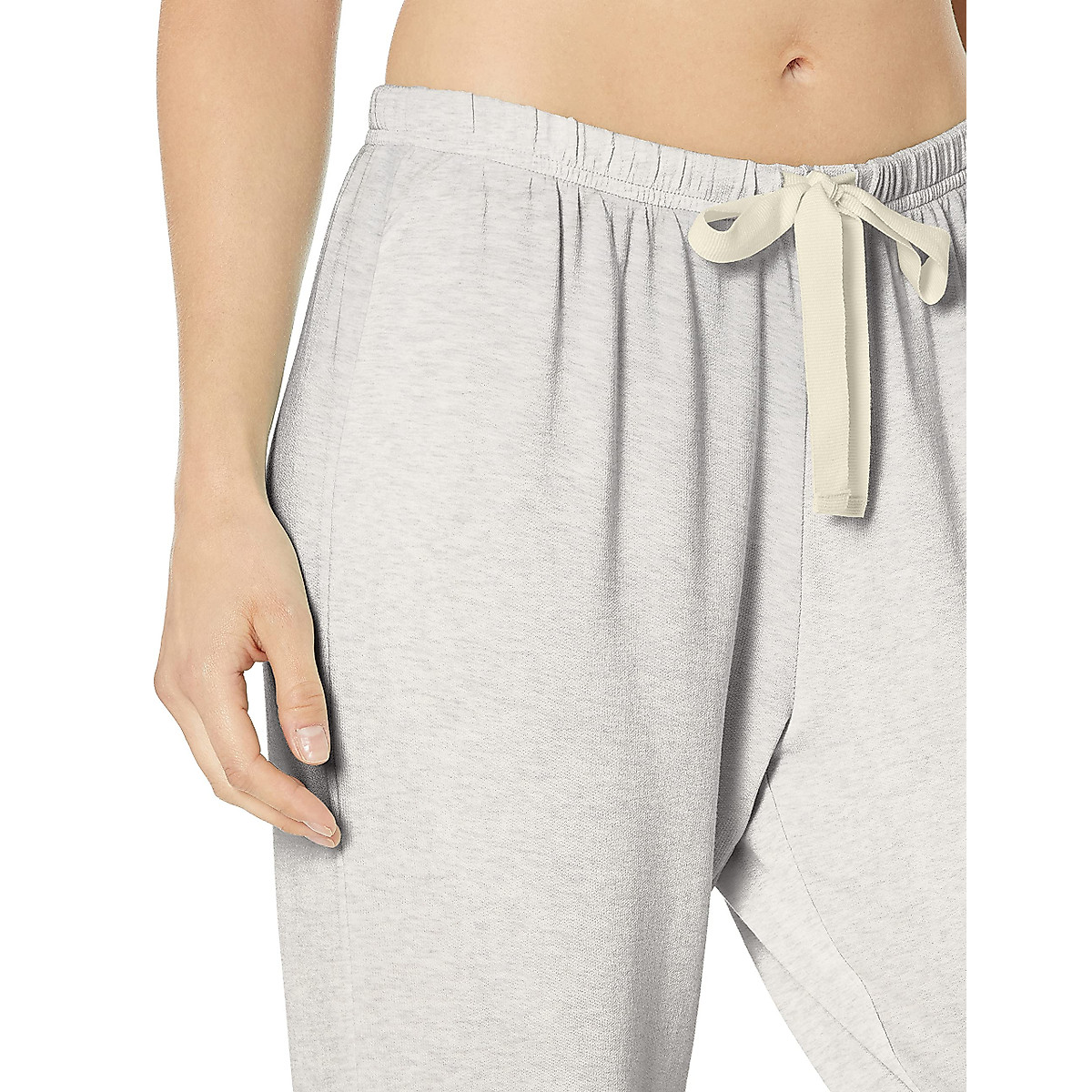 Amazon Essentials Women's Lightweight Lounge Terry Jogger Pajama Pant (Available in Plus Size), Pale Grey, Medium