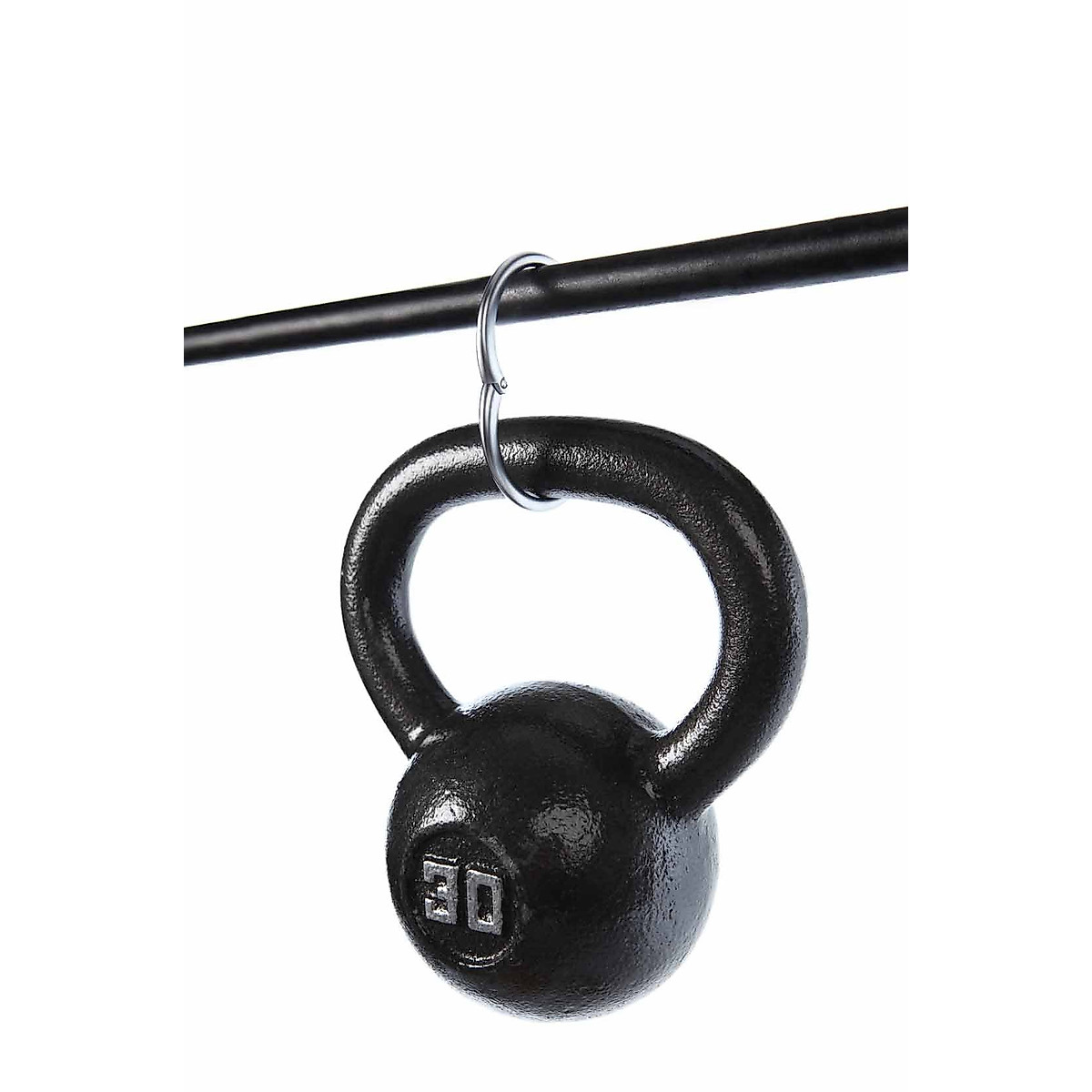 Clipa Bag Hanger - Matte Black PVD - The Ring That Opens Into a Hook and Hangs in Just 1/2" of Space, Holds 33 lbs., 3 yr. Warranty