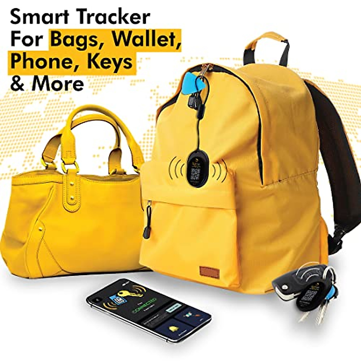 Dolphin Smart Tracker, Android and iOS Compatible, Alternative to GPS Tracker for Locating Valuables Within Approximate Distance, Bluetooth Luggage Tracker and Key Finder, 2 Pieces, Black - tag8