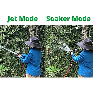 Fireman Style Hose Nozzle 2 Pack Combo | Heavy Duty Hose Spray Nozzle | Garden Hose Nozzle | Water Hose Nozzle | Brass Hose Nozzle | Spray Nozzle for Garden Hose | Universal Fit Garden Hoses