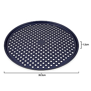Zyliss Durable Non-Stick Pizza Tray | Carbon Steel | Dark Blue | Pizza Tray/Bakeware | Dishwasher Safe | 5 Year Guarantee…