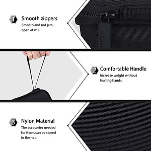 co2CREA Hard Travel Case Replacement for Wahl Professional 8061-100 8164 5-Star Series Rechargeable Shaver Shaper (Black Case)