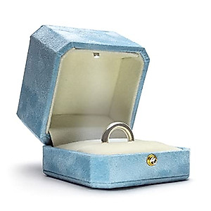 Ring Box with LED Light Blue Reusable & Protective Ring Holder to Make Your Proposal Memorable with This Engagement Ring Box with Designated Ring Light To Make Your Ring Shine by Cotea