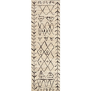 Loloi Emory Heather Gray/Black 5'-3" x 7'-7" Area Rug