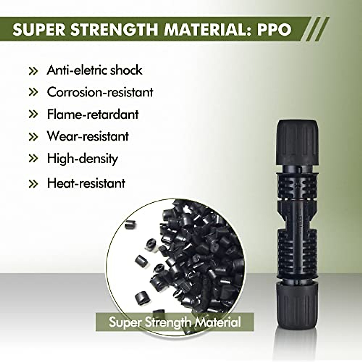 HQST 5 Pairs Solar Connectors Male/Female IP67 Waterproof Solar Panel Cable Connectors