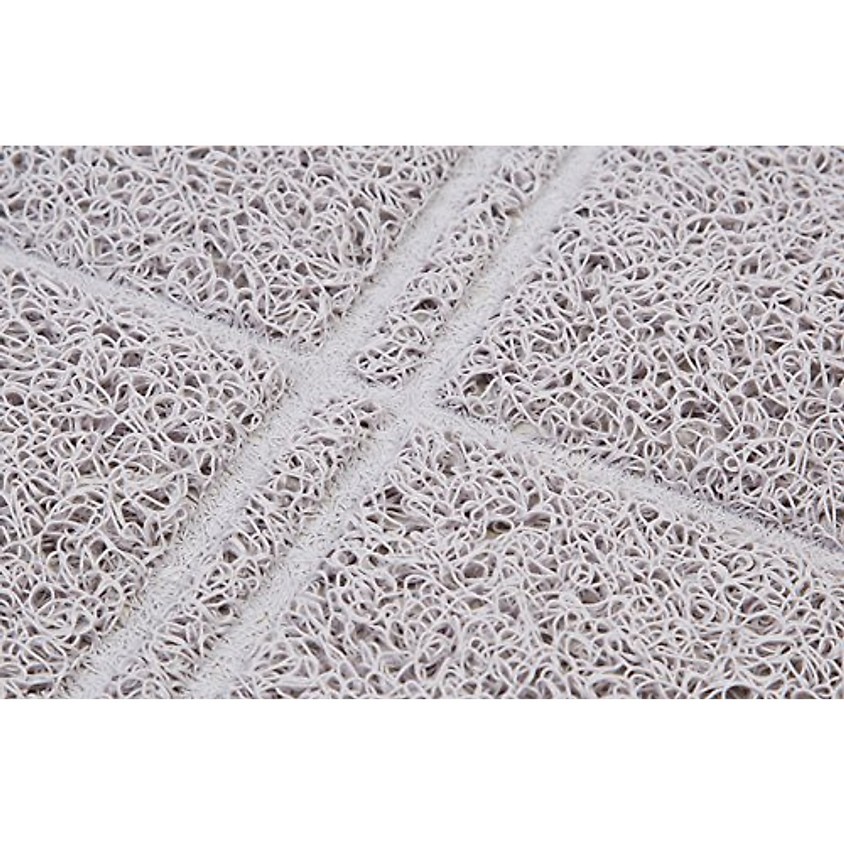 Amazon Basics Less-Mess Cat Litter Box Mat, 24 x 35 Inches, Grey