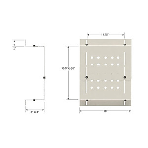 VersaTables | Made in USA | CPU Holder Bracket |Universal Computer Mount | Fits All PC Sizes | Easy Installation | Under-Desk | Standing Desk | Work from Home | Space Saving | Computer Storage | Black